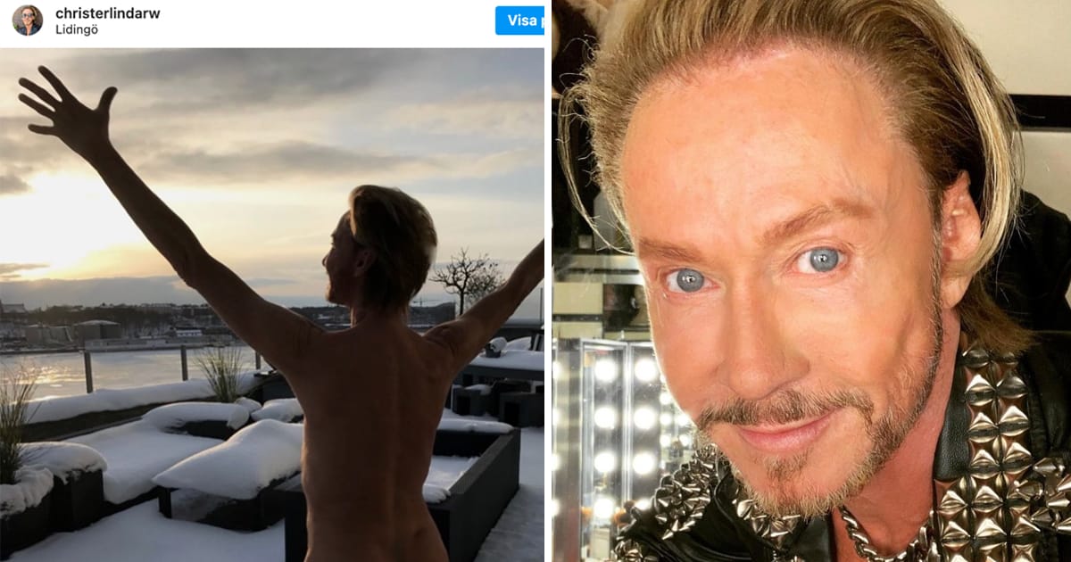 Christer Lindarw tokhyllas efter vågade avklädda bilden