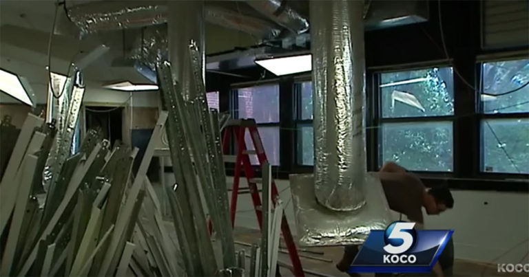 Construction workers knock out wall – what’s hiding inside freaks ...
