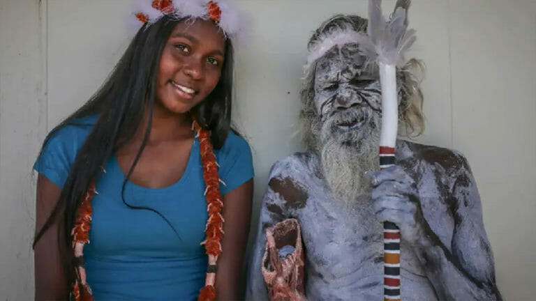 Aboriginal elder travels 1,800 miles to celebrate granddaughter's ...